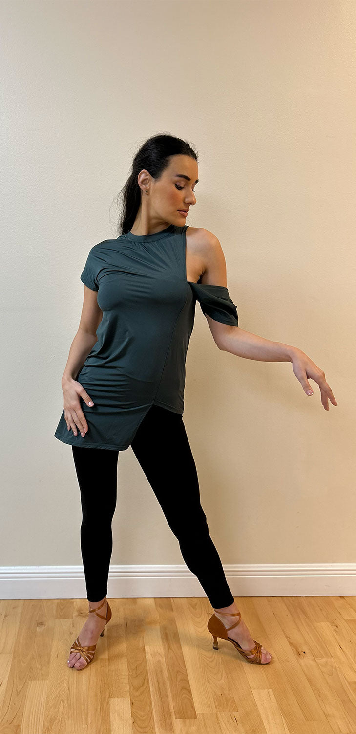 Maria Shirt Green – Esther Dancewear